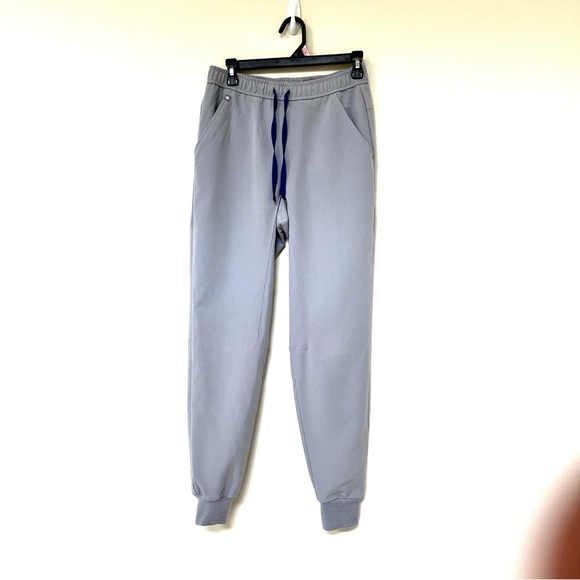 Figs | Pants | Figs Tansen Jogger Scrubs Mens Light Gray With Navy ...